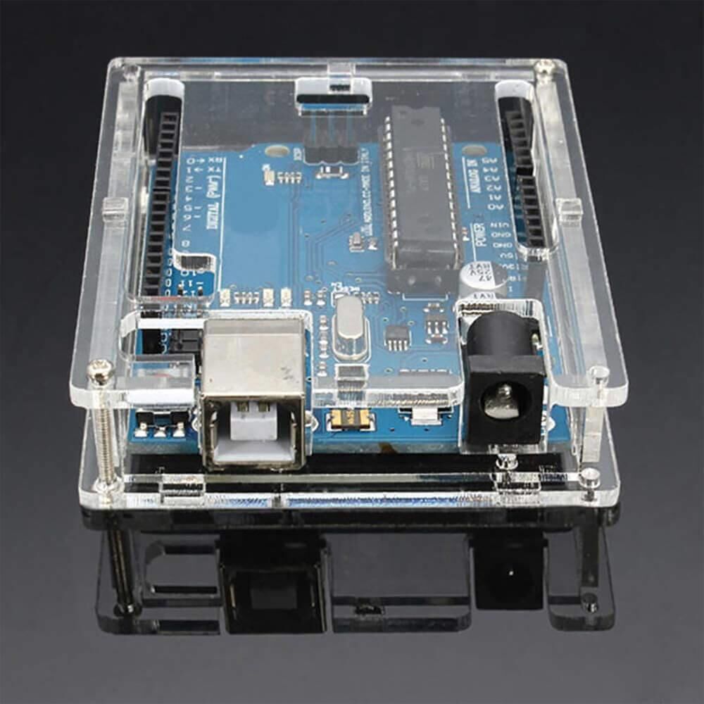 Arduino UNO Şeffaf Akrilik Pleksi Kutu | Uygun Fiyat & Hızlı Teslimat
